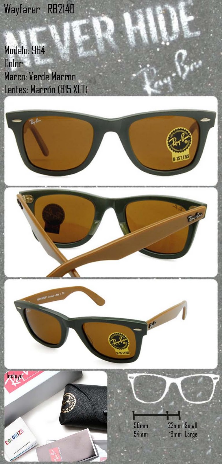 Quiero Mis Ray Ban: RB2140 Original Wayfarer