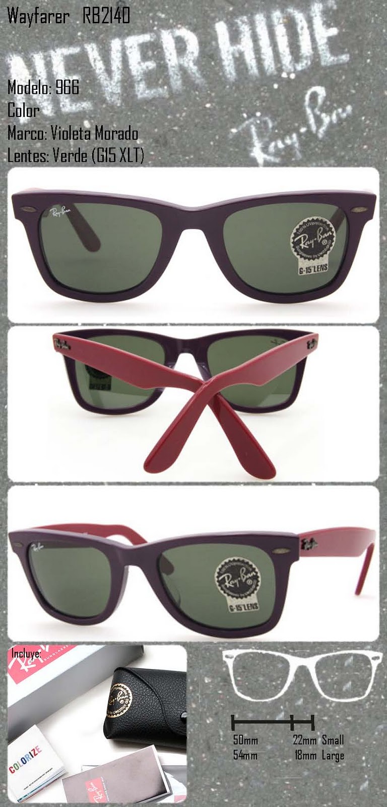 Quiero Mis Ray Ban: RB2140 Original Wayfarer