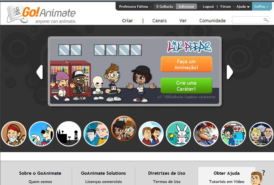 Blogstórias Digitais: GoAnimate