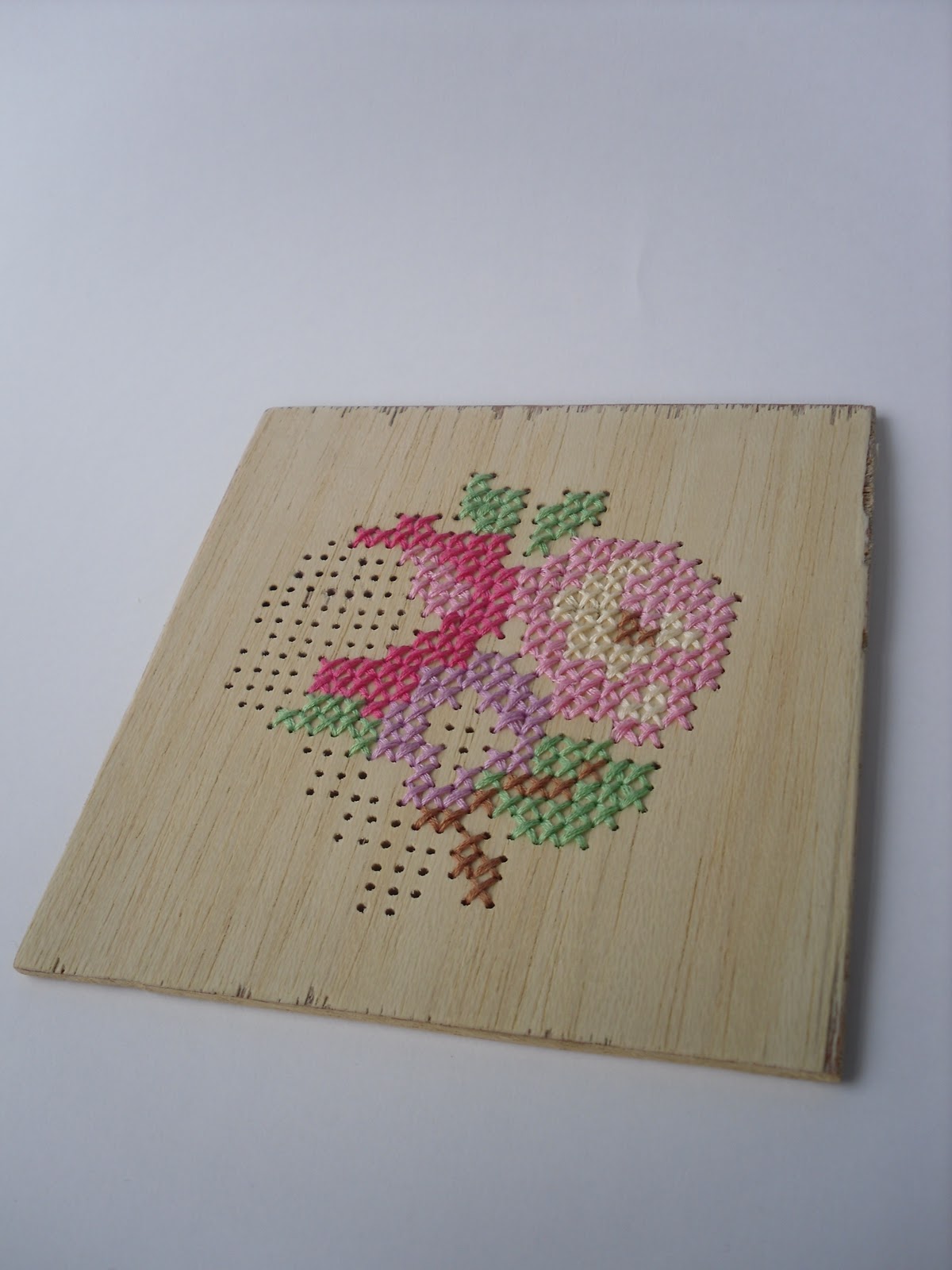 Beci Callow: Stitching into wood...