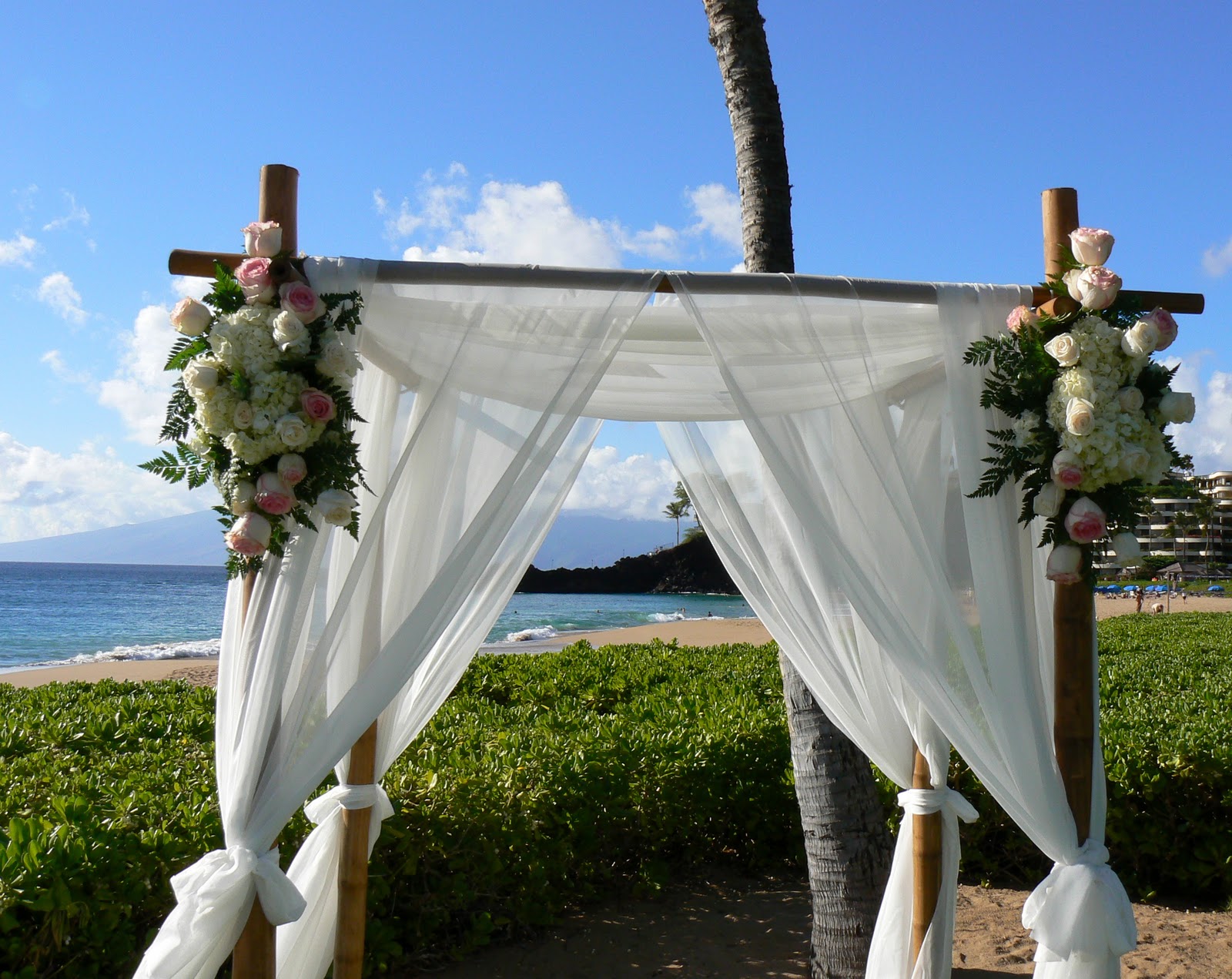 Ku O Lani Floral + Designs: Wedding Chuppa and Arch floral designs
