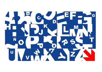 Otros ejemplos de Forma y contraforma tipográfica | Asignaturas ISET