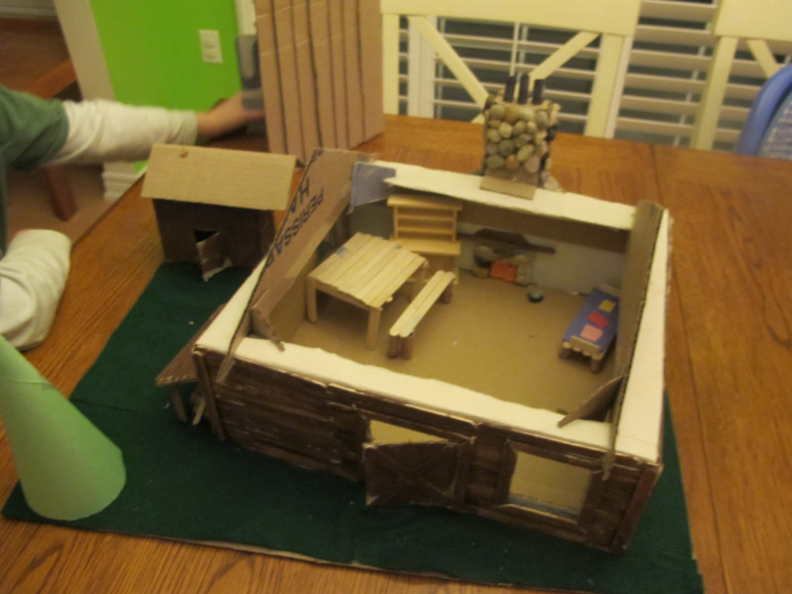 How To Make A Model Log Cabin For School Project at Sofia Knepp blog