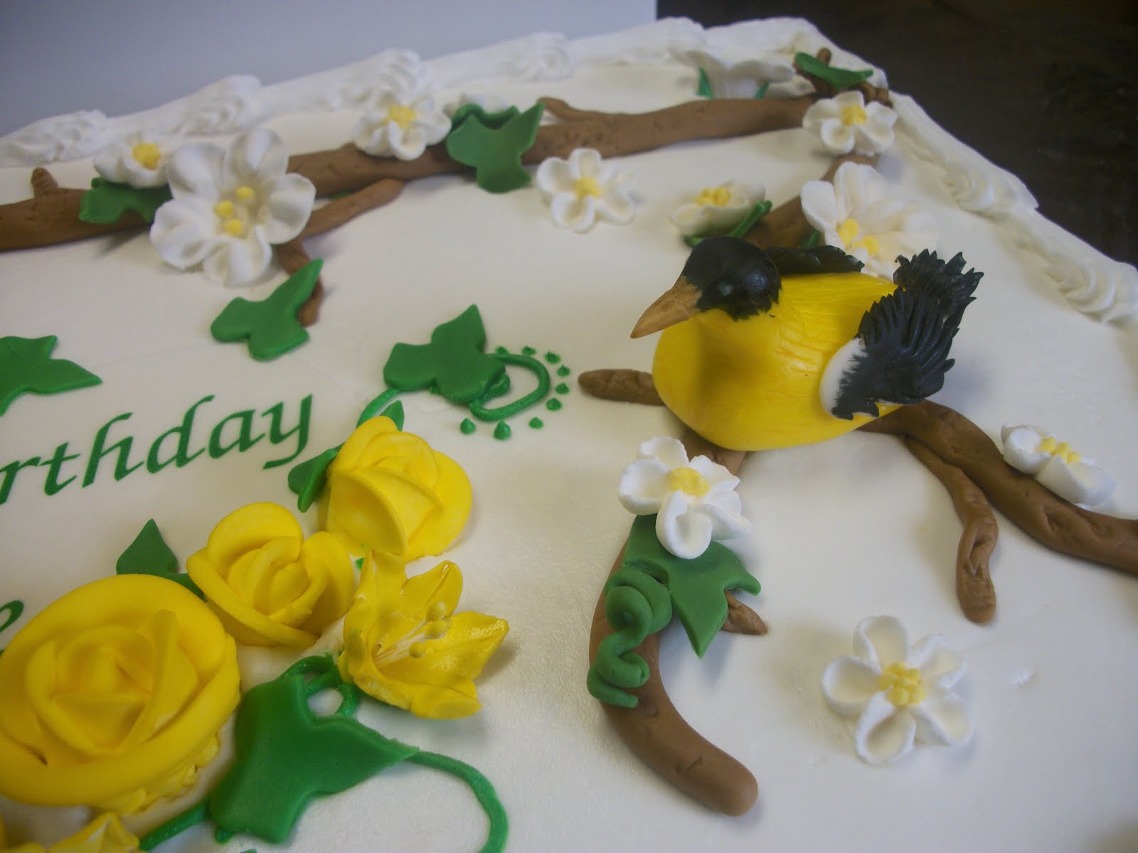 Tasty Cakes: Yellow Finch and Roses
