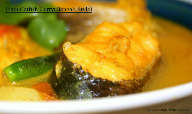 Silence sings..........: Plain Catfish curry (Bengali Style)