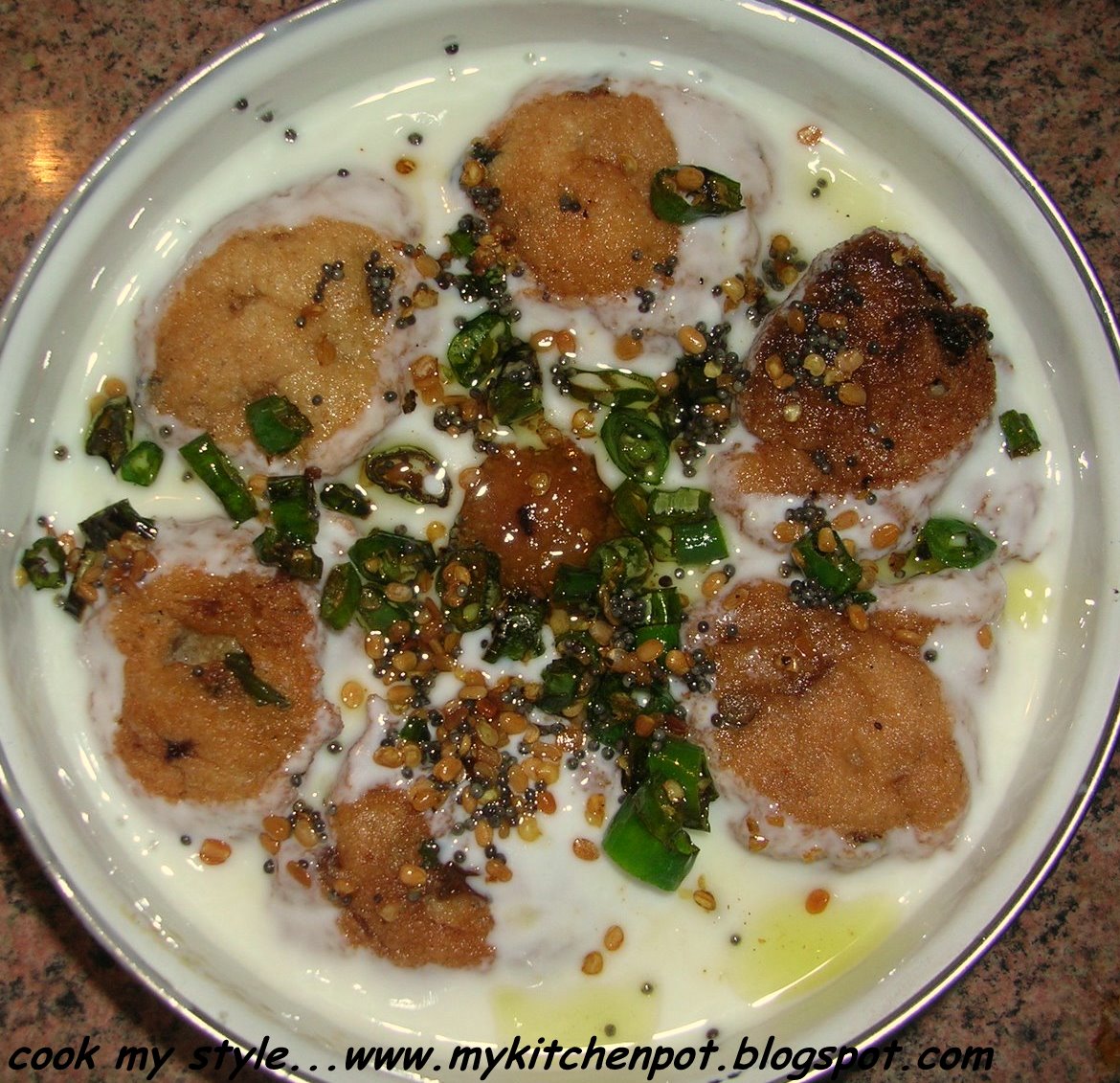 cook my style...: Dahi vada