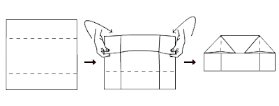 EBI Paraguay: Origami - Casita - Manualidades