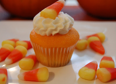 Chef Mommy: Candy Corn Mini Cupcakes (October)