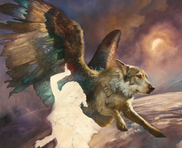 Real Winged Wolf