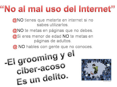 Grooming: afiche de prevención l mal uso del internet