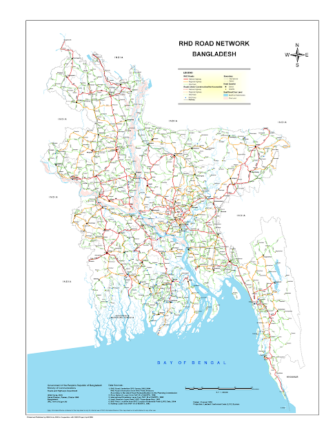 Maps of Bangladesh: January 2009