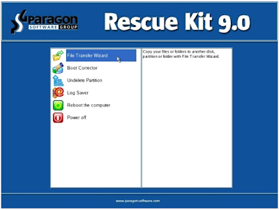 Paragon Rescue Kit: Boot CD Malware Scan e Rescue - kazam1