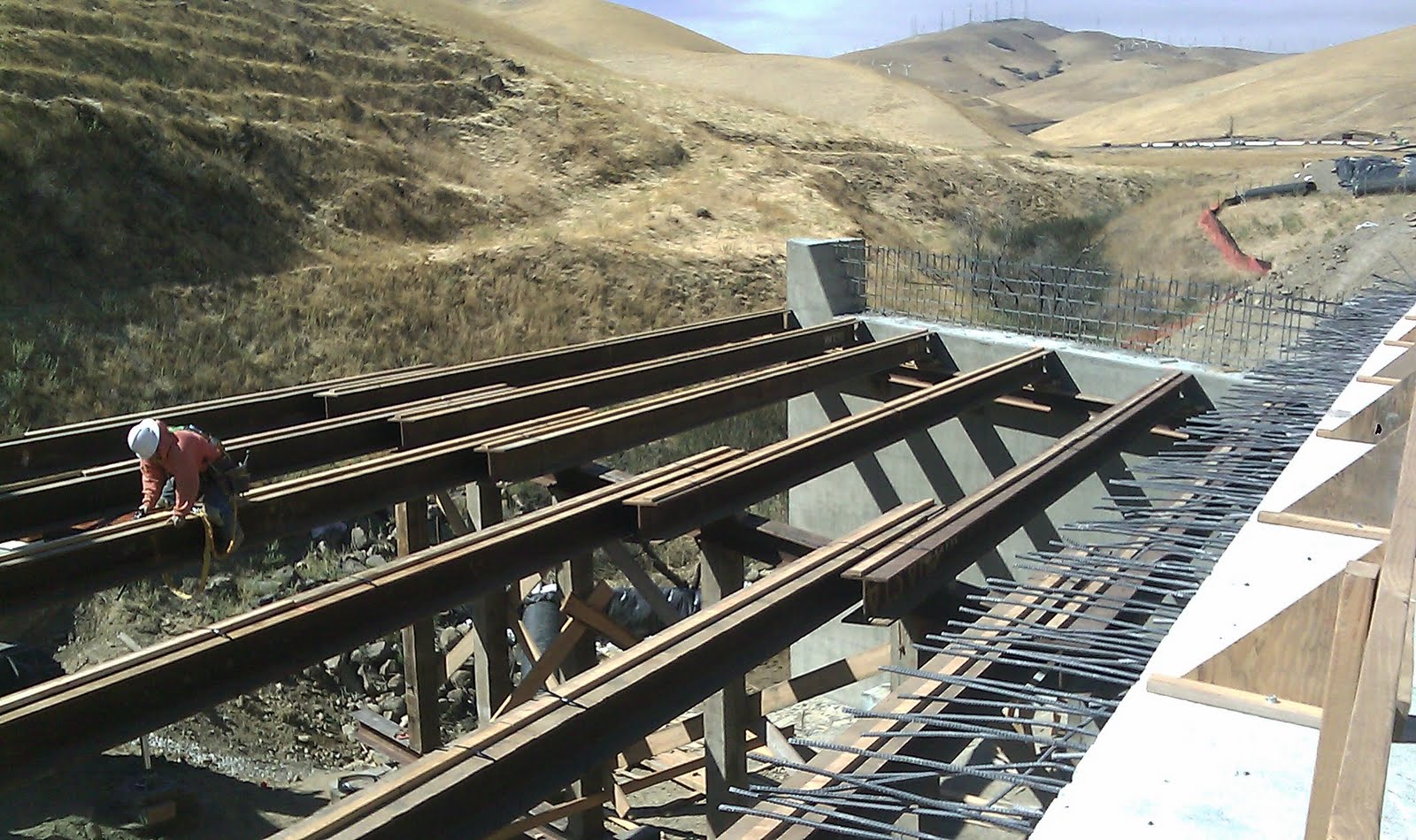 Vasco Safety Improvements - Phase 1: Brushy Creek Bridge Abutments Complete