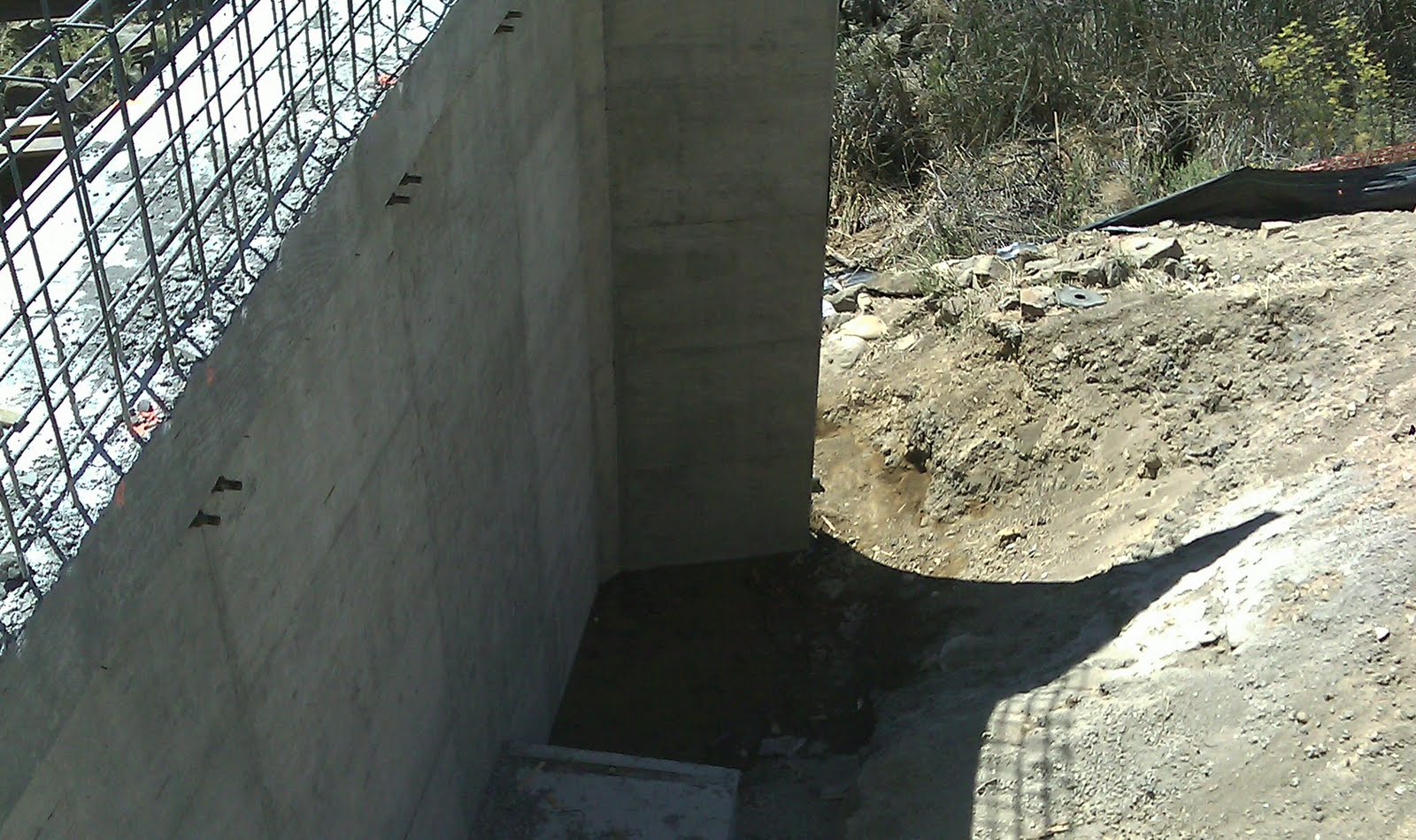 Vasco Safety Improvements - Phase 1: Brushy Creek Bridge Abutments Complete