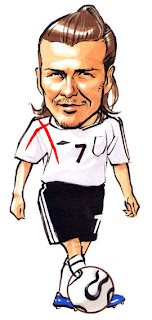 "Caricature Show": 004.David Beckham (caricature world cup 04)