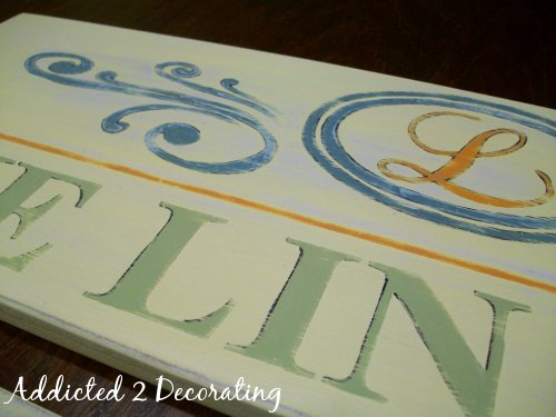 Hand Painted Family Name Sign - Addicted 2 Decorating®