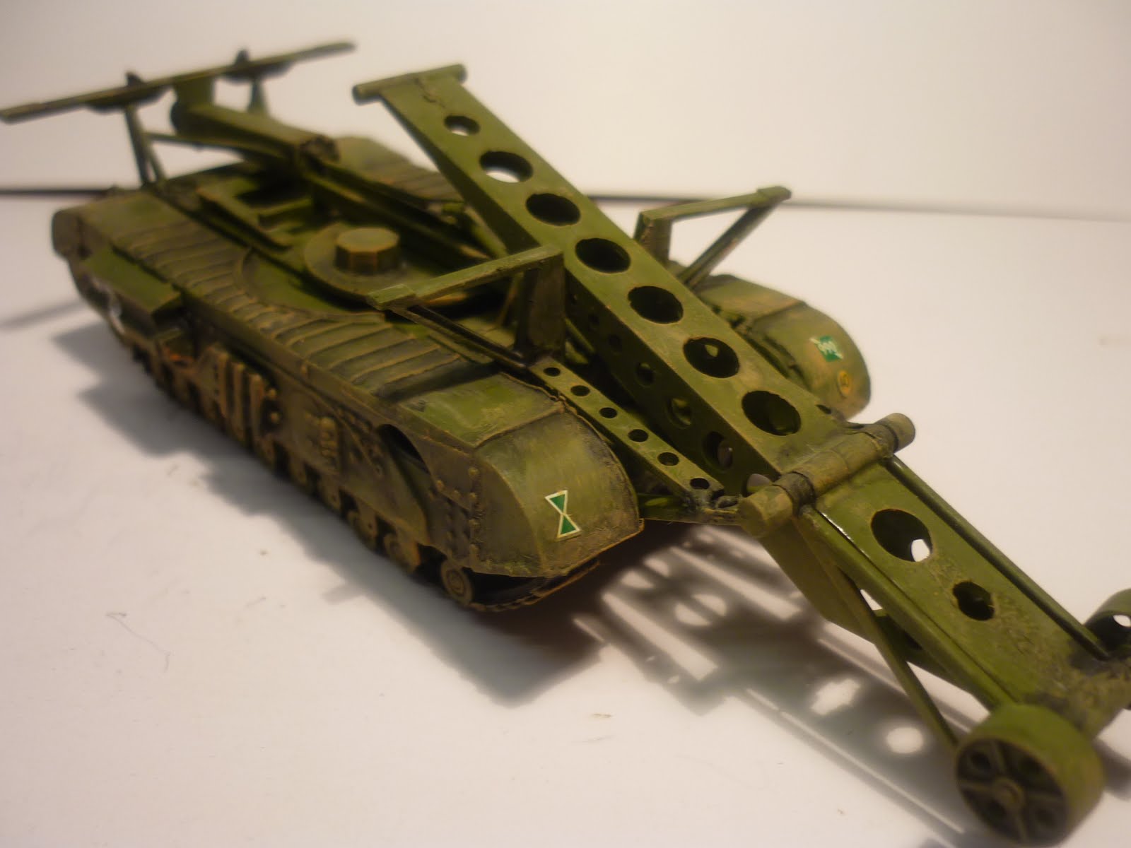WW2 Small Scale Miniatures: Churchill Bridge layer finished....