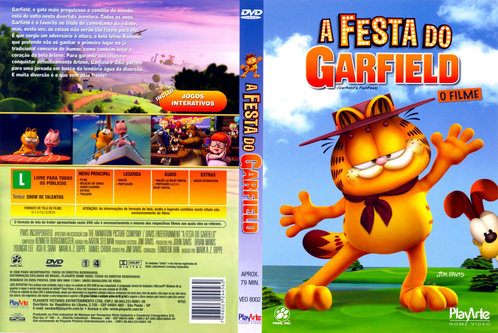 Gatomia capa dvd cover: A Festa Do Garfield