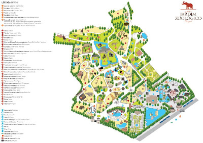 Jardim Zoologico: Mapa do Zoo