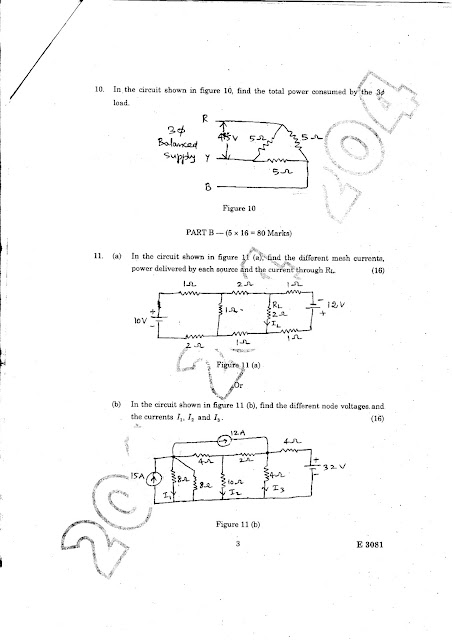 ANNA UNIVERSITY QUESTION BANK: CIRCUIT THEORY