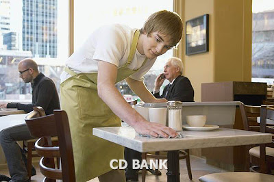 A new day A new experience: Wiping Tables and Chairs with the Same Rag