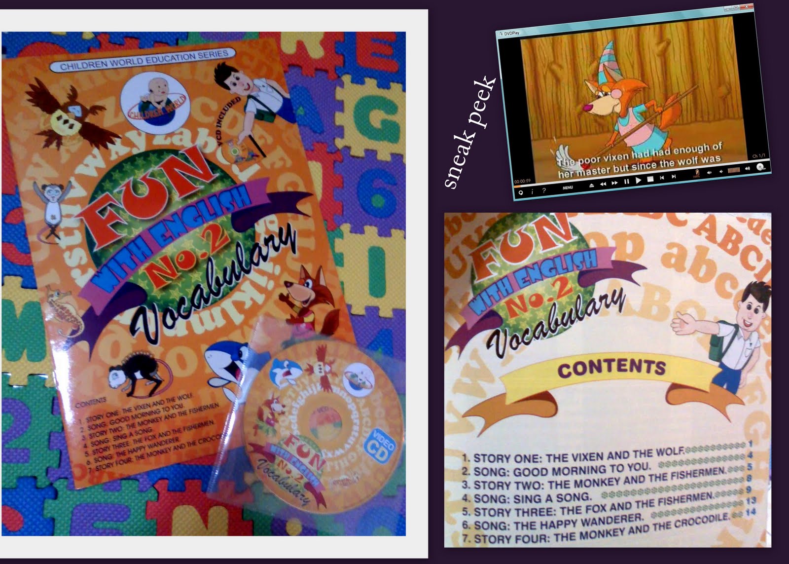 Ulat Bookstore: VCD E-Learning - Fun With English (Vocabulary)