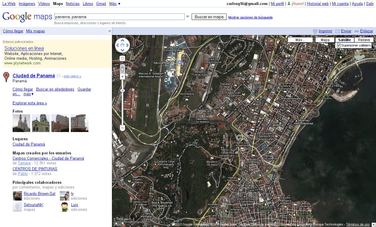 Mapeando Panama: Mapas de Panamá en la web