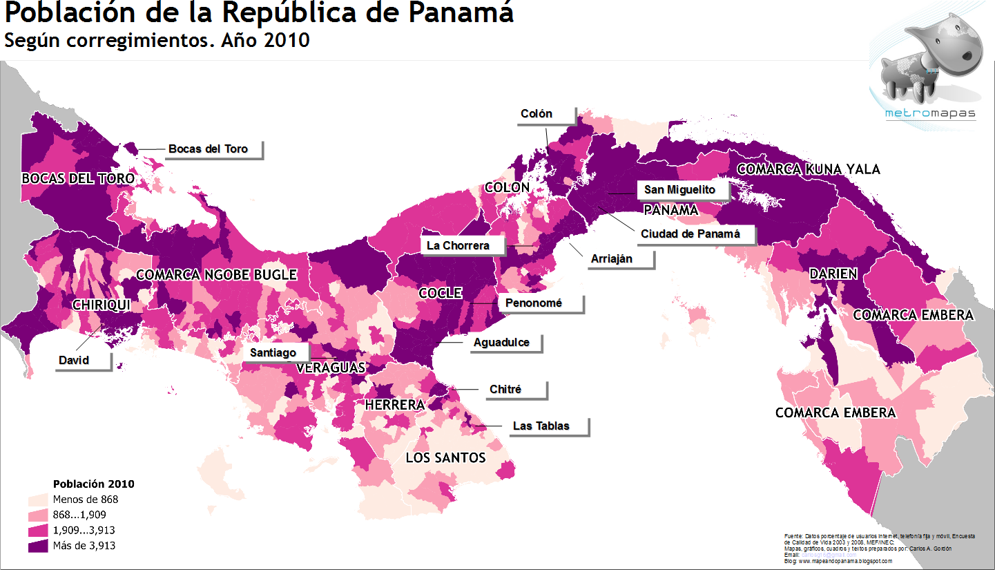 Mapeando Panama: Los retos de una década: la población de Panamá