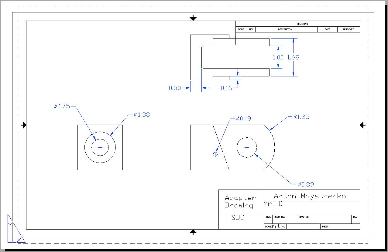 Anton's Blog?: Auto CAD Adapter Drawing
