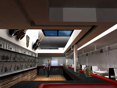 arquitec-maquetas: Rendering de un Bar.