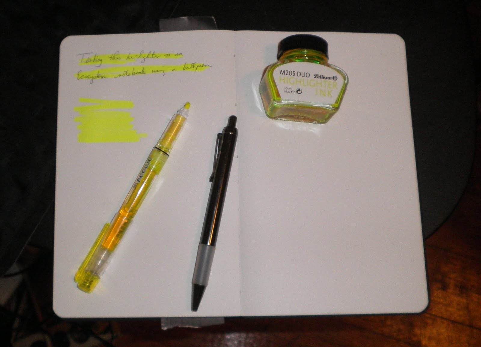 Pocket Blonde: Pelikan M205 Duo Yellow Highlighter Ink