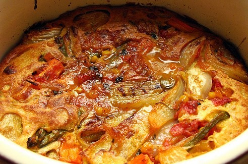 Kitchen Diaries Challenge 2013: Roast Vegetable Toad-in-the-Hole with ...