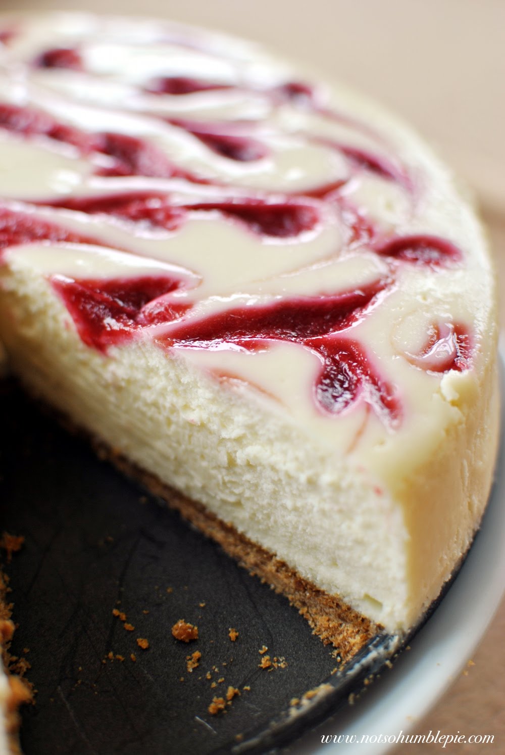 Not So Humble Pie: Raspberry Swirl Cheesecake