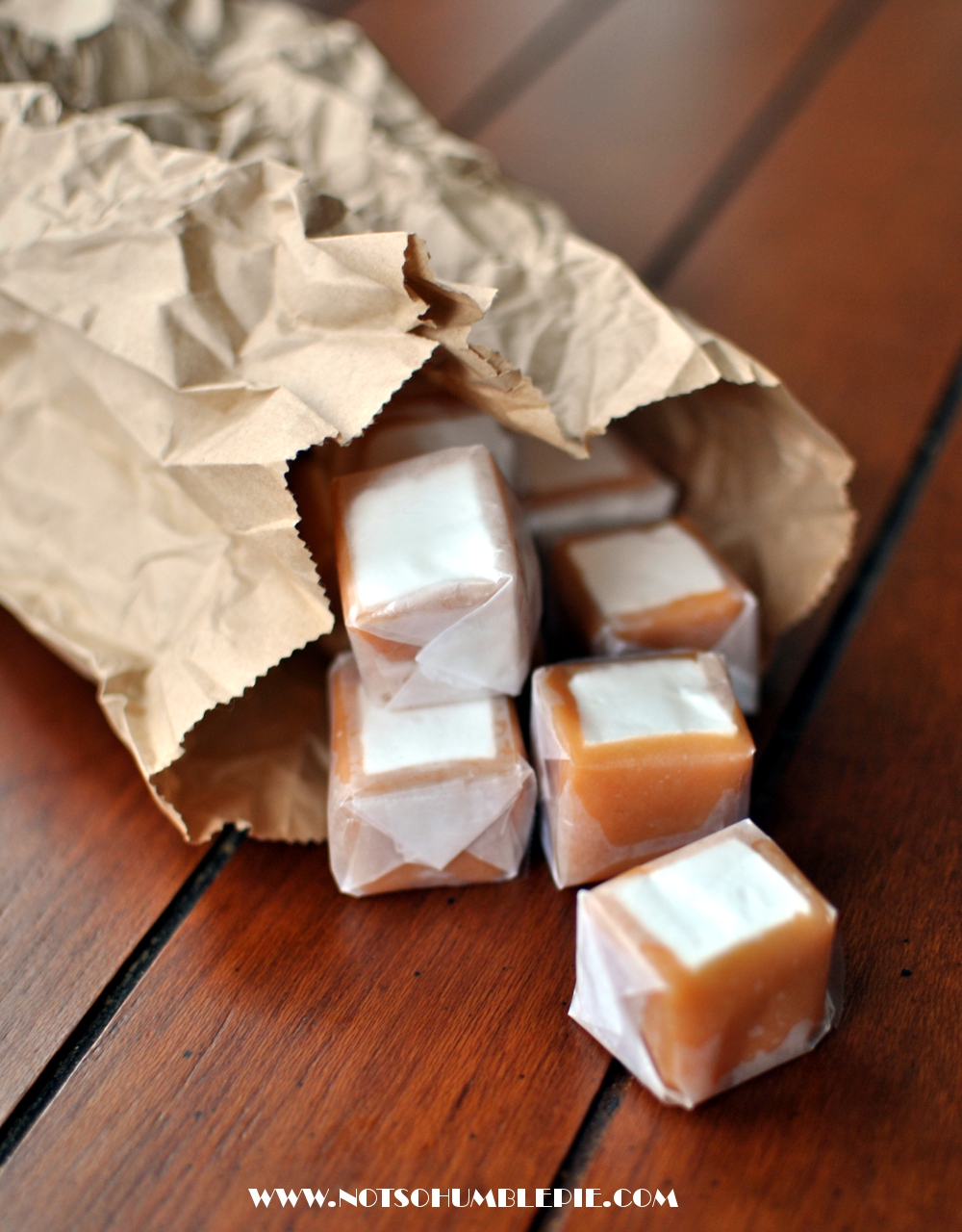 Not So Humble Pie: Caramel Wrapped Marshmallows
