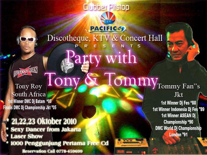 DUGEM RISING: PARTY WITH DJ TOMMY FAN'S n DJ TONY ROY (21,22,23 OKT 10)
