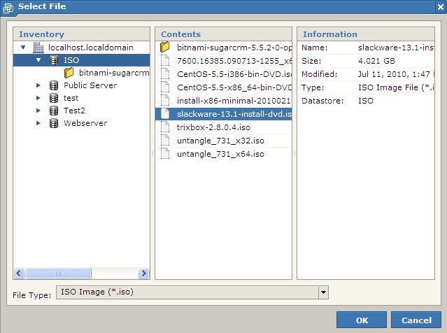 Burning the Midnight: VMware Server 2 - Part 3 - Mounting an ISO image ...