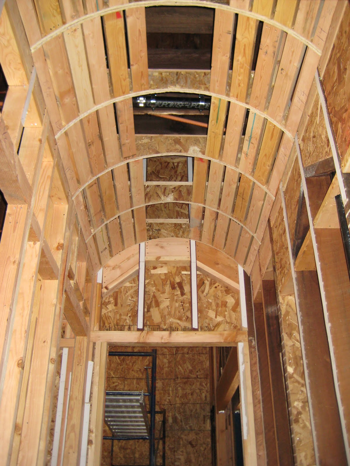 McDonald Mansion, Santa Rosa, CA: FRAMING FOR ARTISTIC CEILINGS