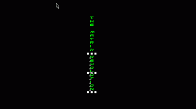 Fênix Art's: EFEITO MATRIX