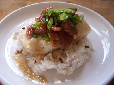 Kitchen Forager: Chinese Style Steamed Cod with Lup Cheong Sausage and ...