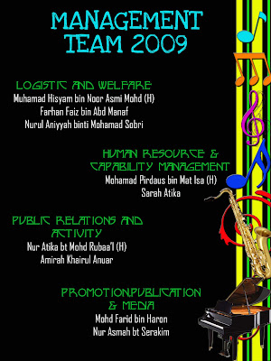 UTP CHOIR GROUP: UTP Choir Group Organization Chart 2009