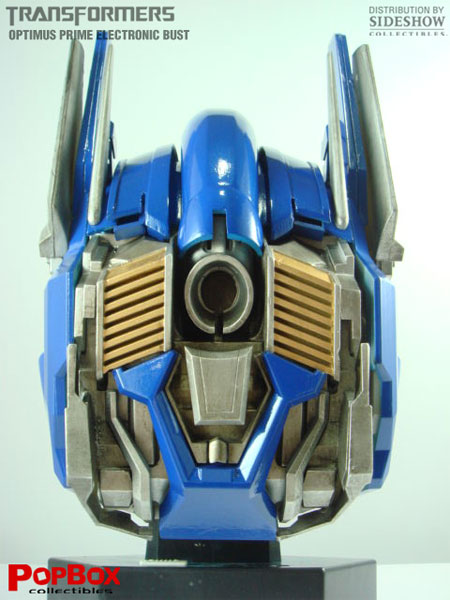 Toy Workers: 12"INCH OPTIMUS PRIME ELECTRONIC BUST BY POPBOX