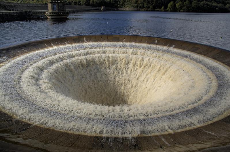 NATURE: There’s a Giant Hole in this Dam Water! [Bell-Mouth Spillways]