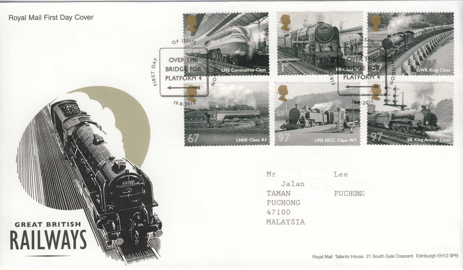 Stamps in miniature world: Great British Railway - 19.08.10 (Train ...