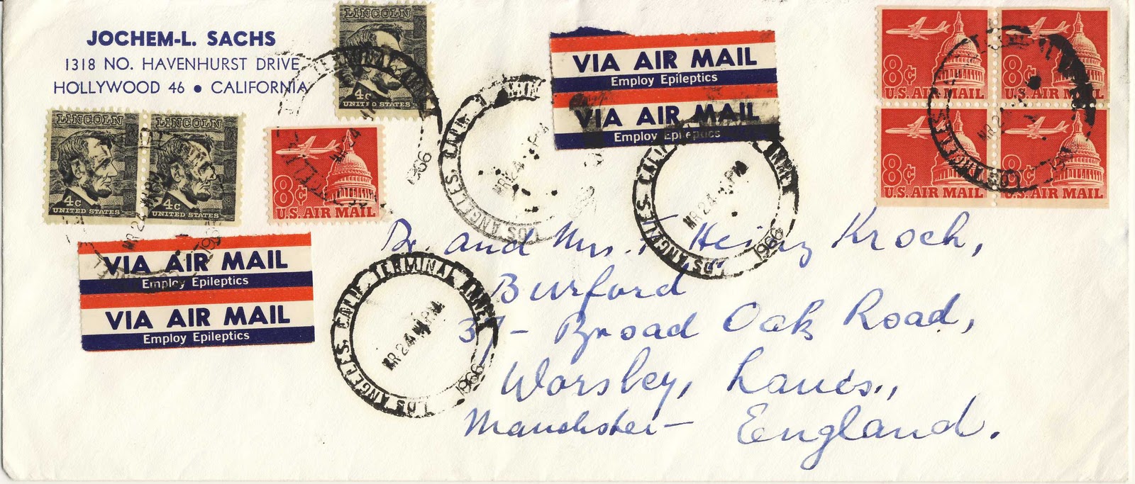 Airmail Labels Collection