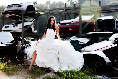 Denise Gonsales Photography: Trash The Dress - Junk Yard - Savannah ...