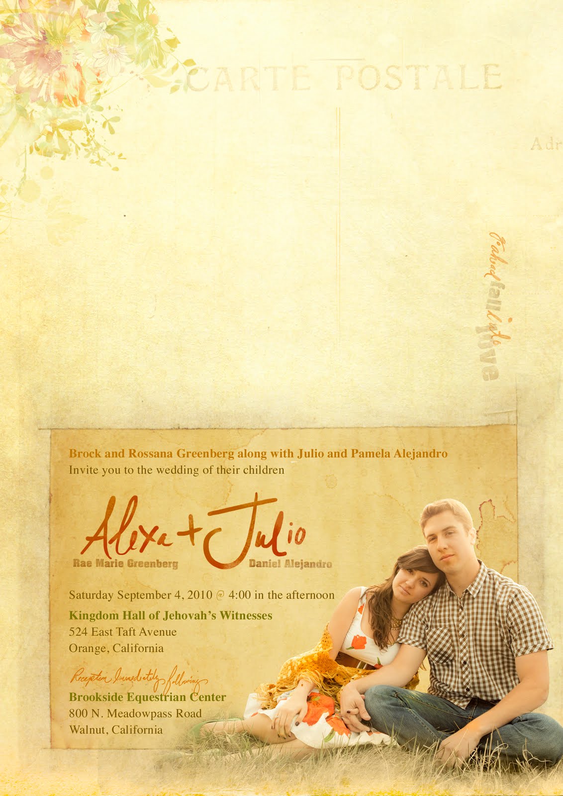 TODDSON: Alexa and Julio's Custom Invitations