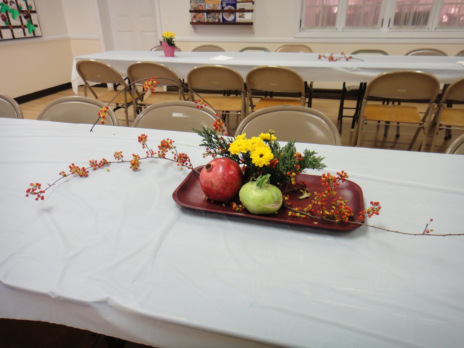 Flowers,Ikebana and I: Thanksgiving Dinner at Church