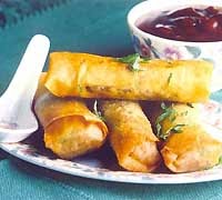 Cantinho Vegetariano: Rolinho Primavera (vegana)