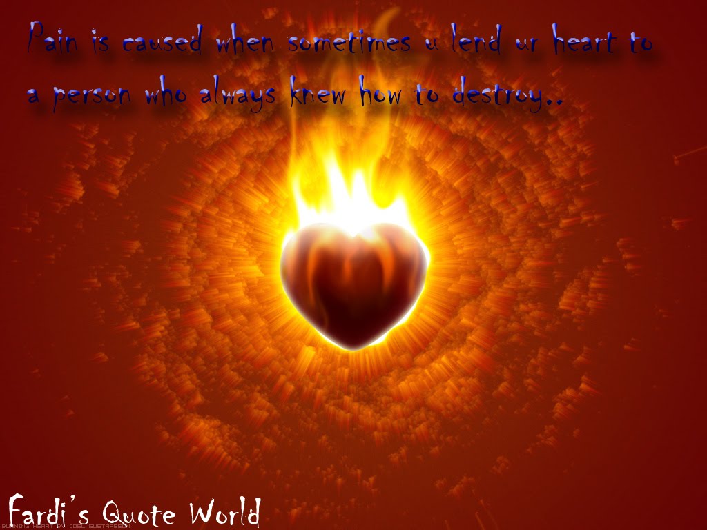 Fardi's Quote World: Destroyed heart