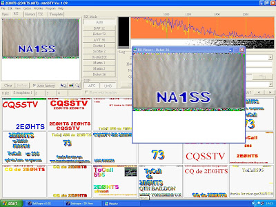 NA1SS Working Multiple Contacts and Sending SSTV Images Of The Earth